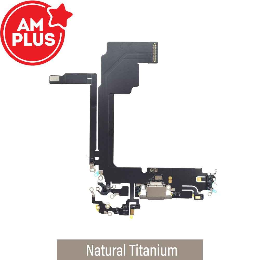 AMPLUS Charging Port for iPhone 15 Pro Max -Natural Titanium - MyMobile