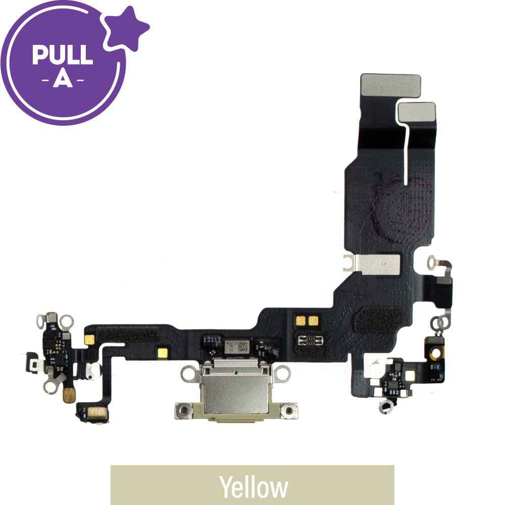 Charging Port for iPhone 15 (PULL-A)-Yellow - MyMobile