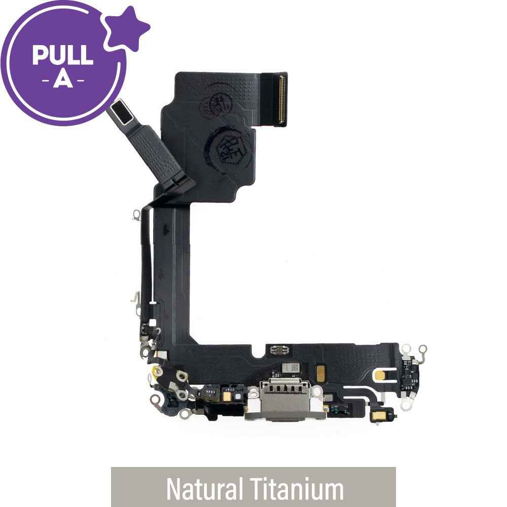 Charging Port for iPhone 15 Pro (PULL-A)-Natural Titanium - MyMobile