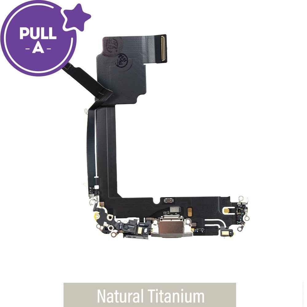 Charging Port for iPhone 15 Pro Max (PULL-A)-Natural Titanium - MyMobile