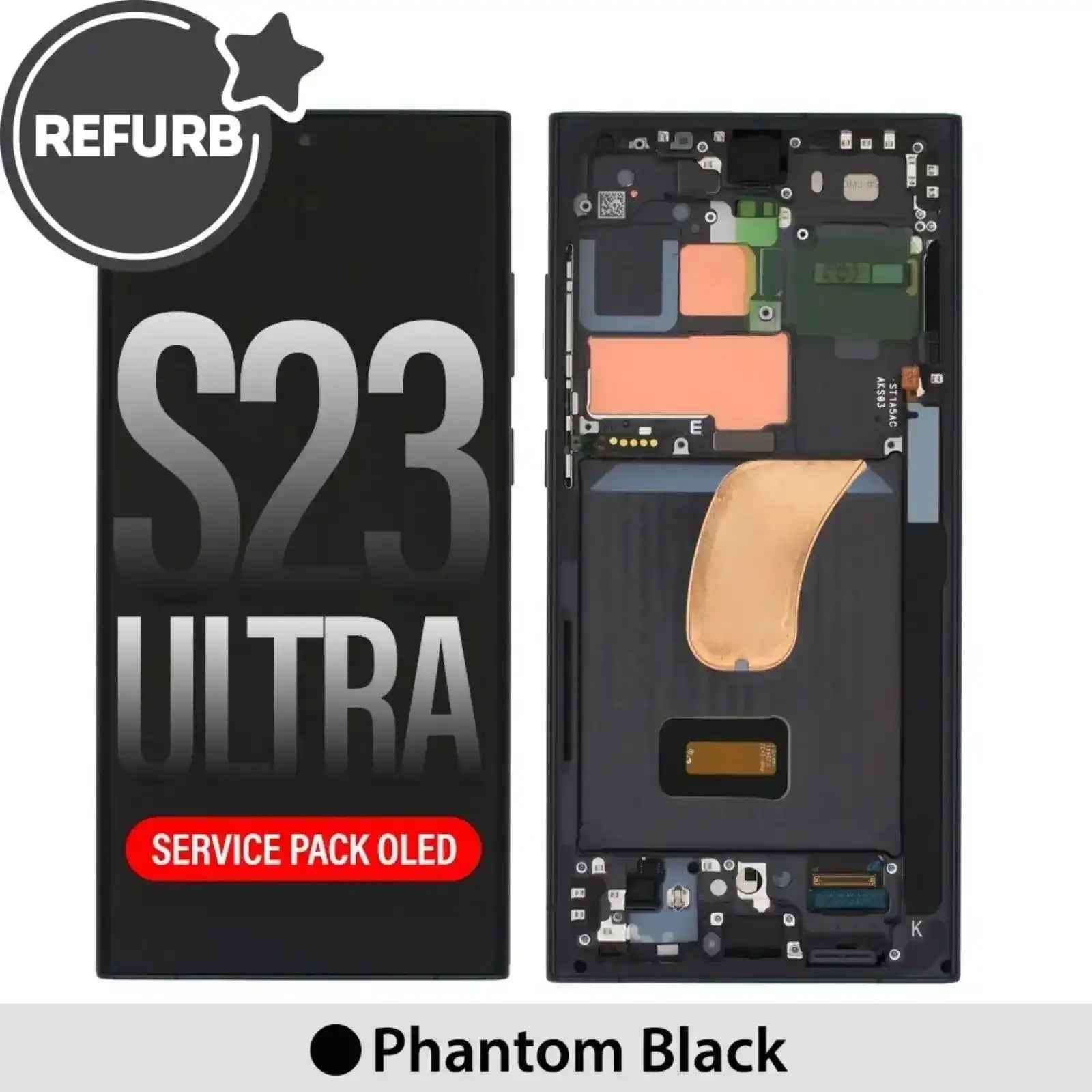 Samsung Galaxy S23 Ultra 5G S918B REFURB OLED Screen Replacement ...
